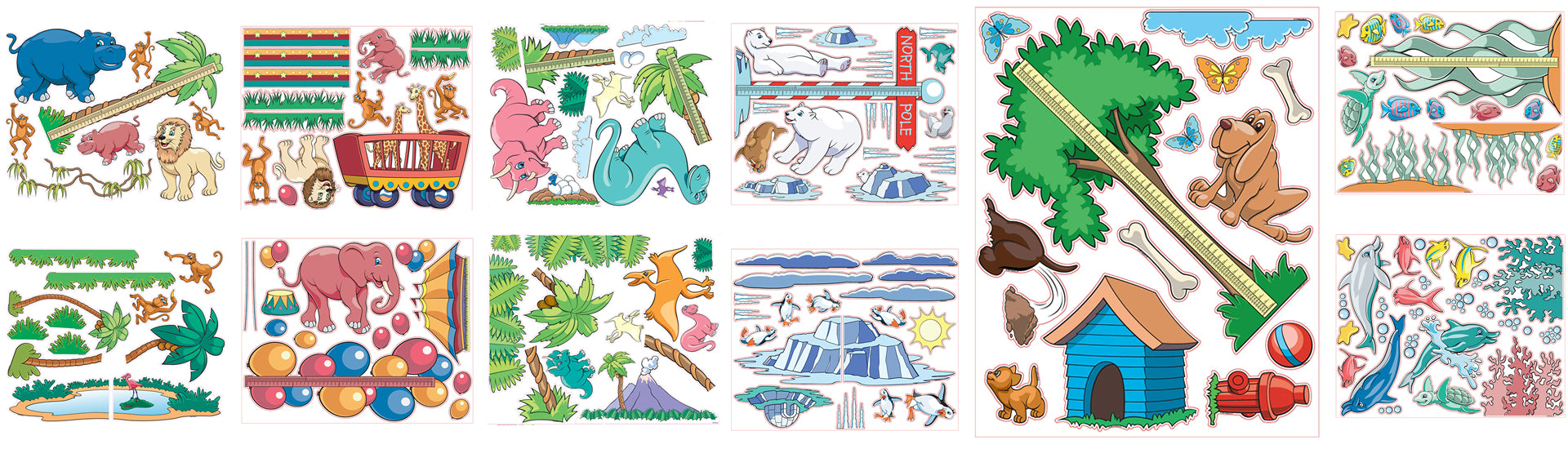 Pediatric Clinic Wall Decal Kit - Kids Removable Wall Decals – Pedia Pals