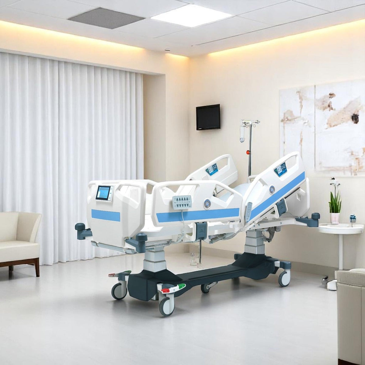 Nitrocare SANTE 8000 Full Electric ICU Critical Care Bed with Touch Sc